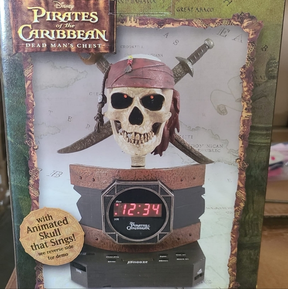 Disney | Other | Disney Pirates Of The Caribbean Radio Alarm Clock New ...